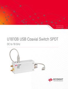 U1810B USB Coaxial Switch, DC to 18 GHz, SPDT | Keysight