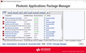 Photonic Applications Package Manager | Keysight